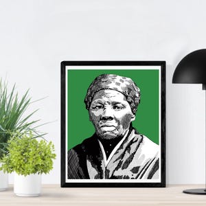 Harriet Tubman Portrait Print - Social Activist, Abolitionist Art ...