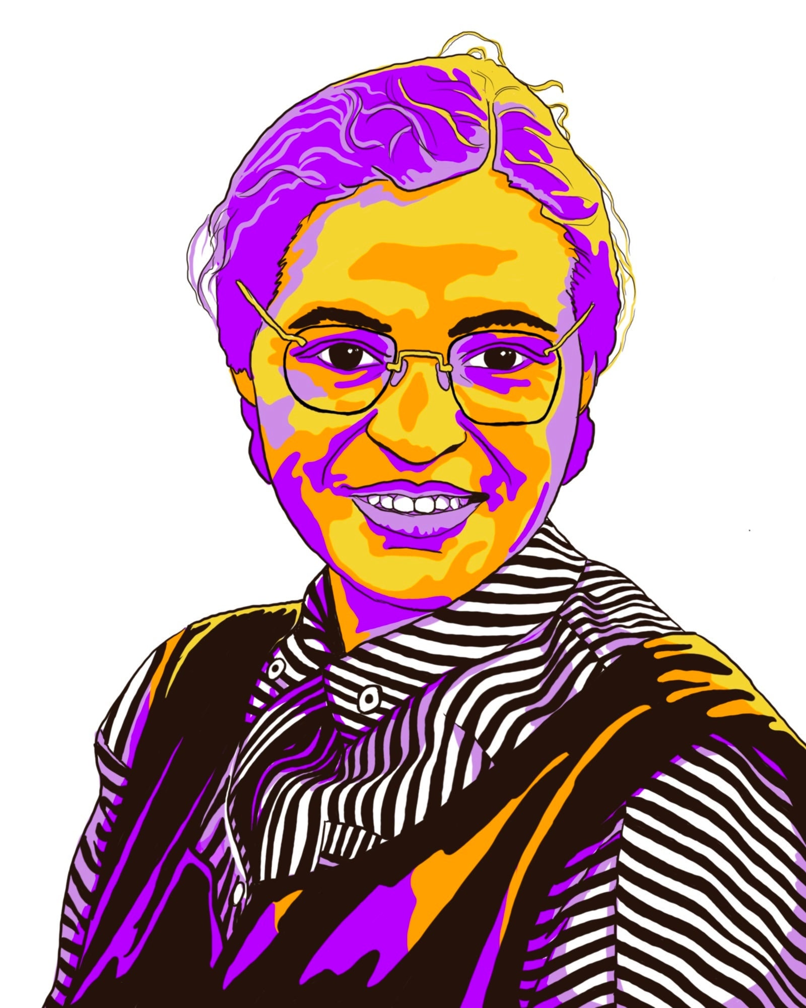 Rosa Parks Pop Art Portrait Print - Civil Rights Activist - Montgomery ...