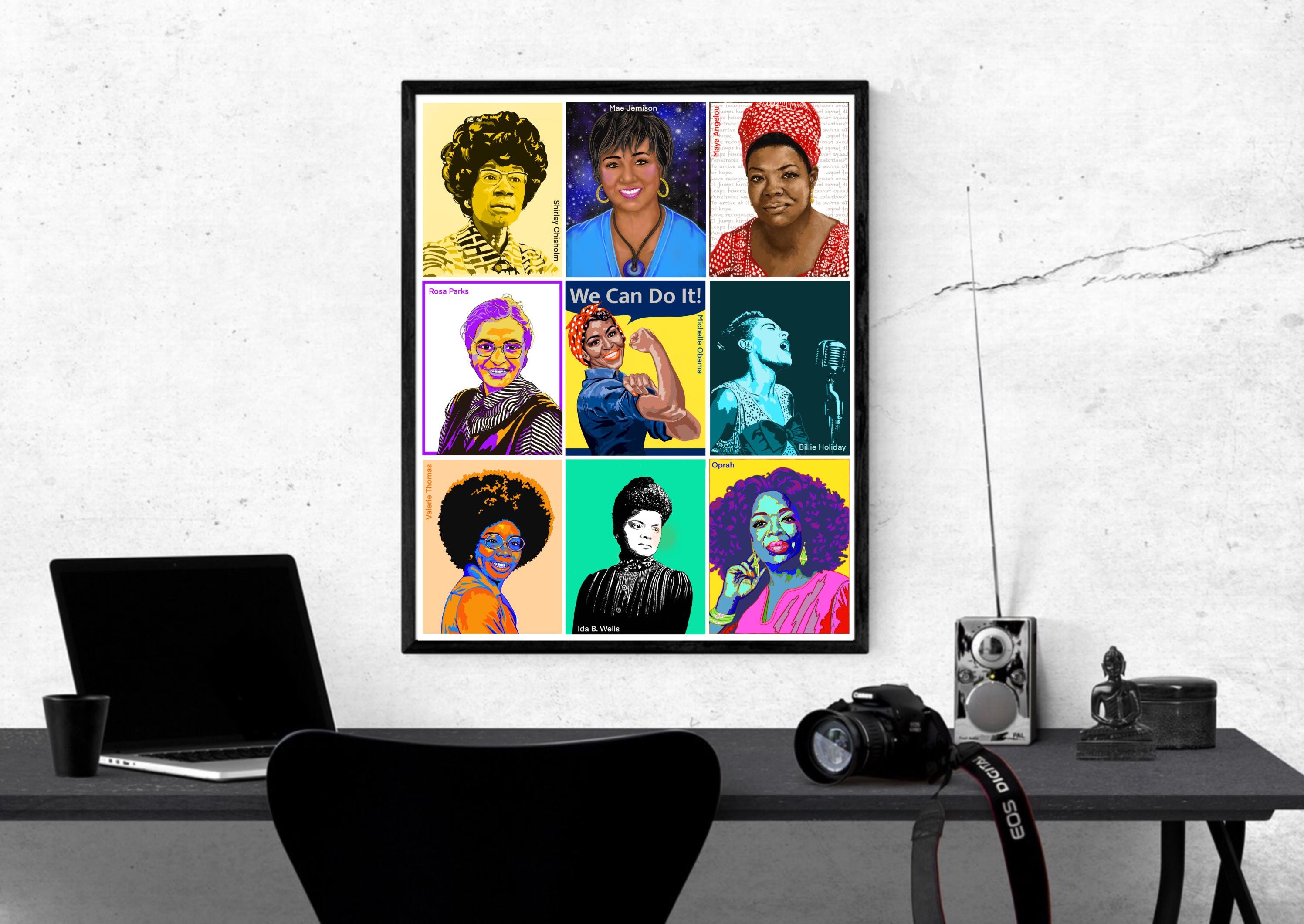 DIGITAL DOWNLOAD - Strong Black Women Poster - Black Women Activists ...