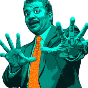 Neil Degrasse Tyson Portrait - Scientist - Astrophysicist - Author ...