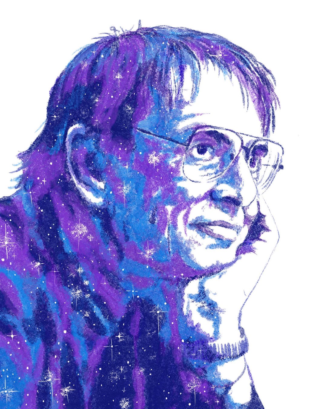 DIGITAL DOWNLOAD - Carl Sagan Portrait - Astronomer, Planetary ...