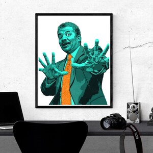 Neil Degrasse Tyson Portrait - Scientist - Astrophysicist - Author ...