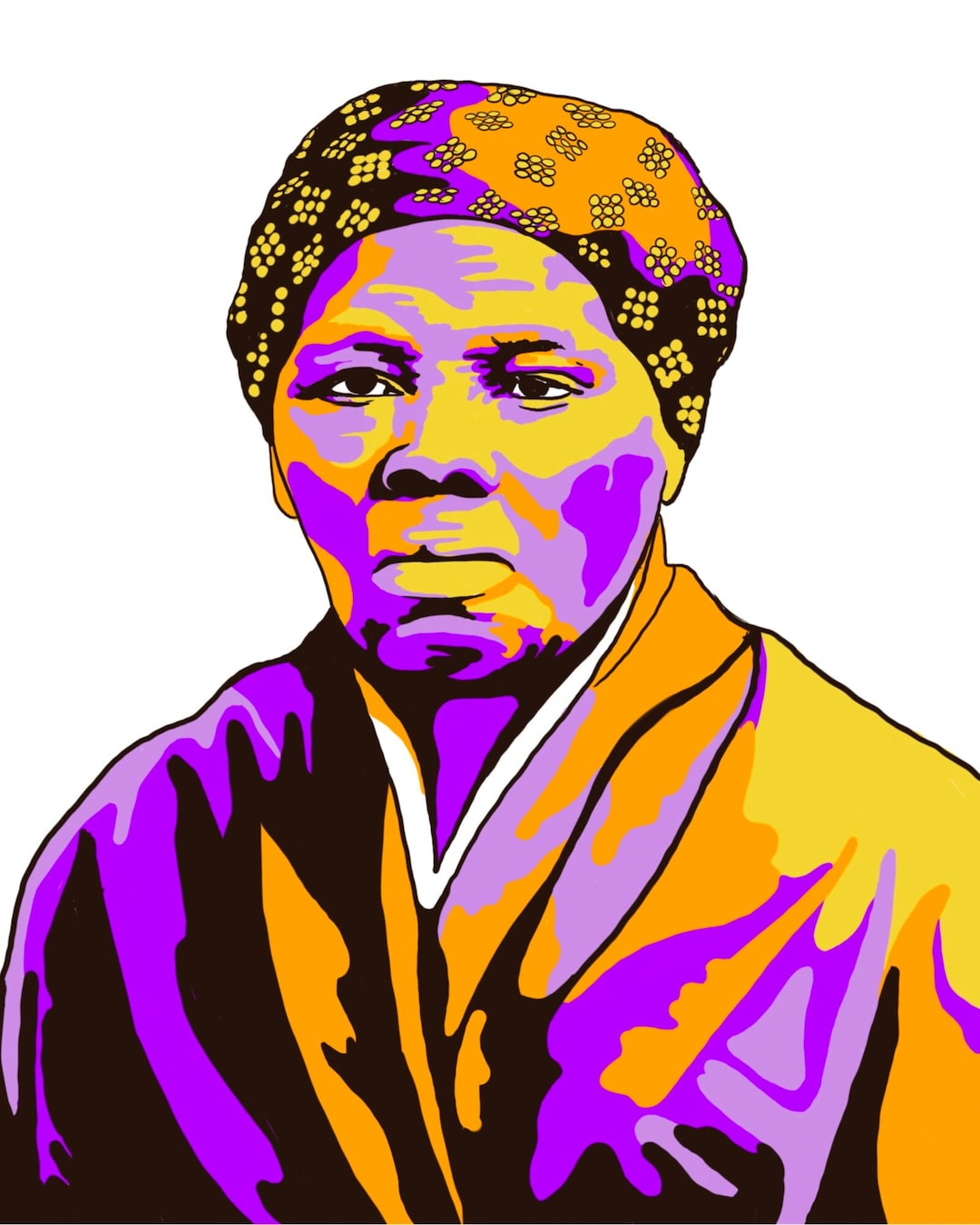 Harriet Tubman Pop Art Portrait Print Social Activist, Abolitionist Art ...