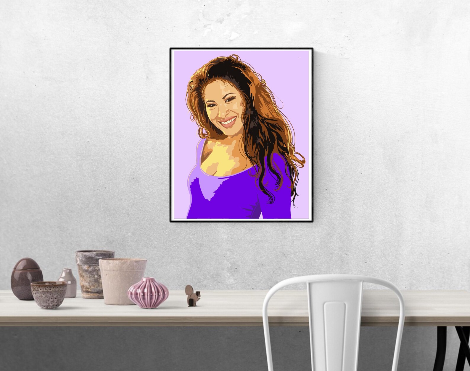 Selena Portrait Latina Singer and Fashionista the Queen of Tejano Music ...