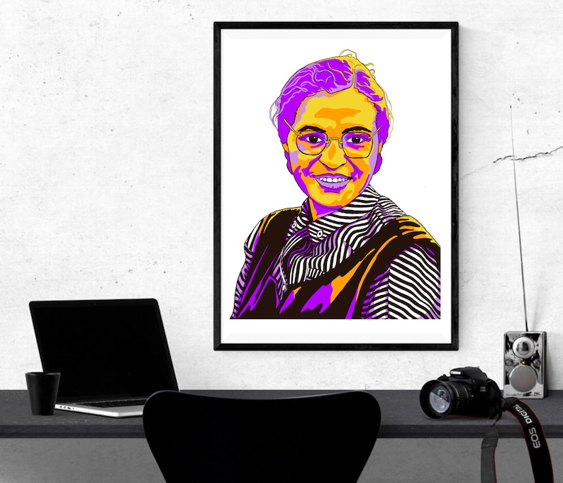 Rosa Parks Pop Art Portrait Print: Civil Rights Activist - Etsy
