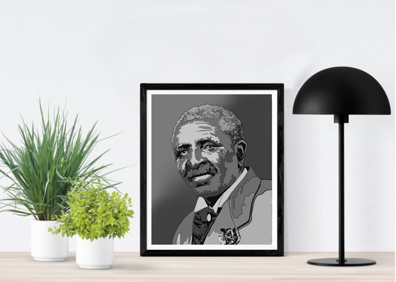 George Washington Carver Portrait - Inventor Scientist Educator ...