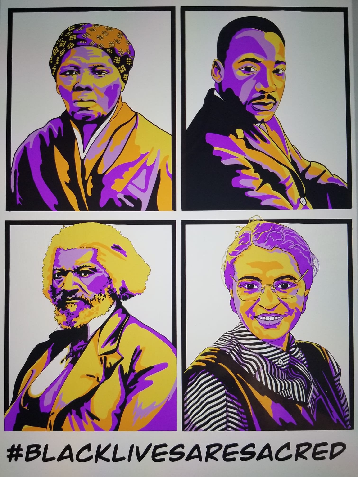 Frederick Douglass Pop Art Portrait - Inspirational Historical Figures ...