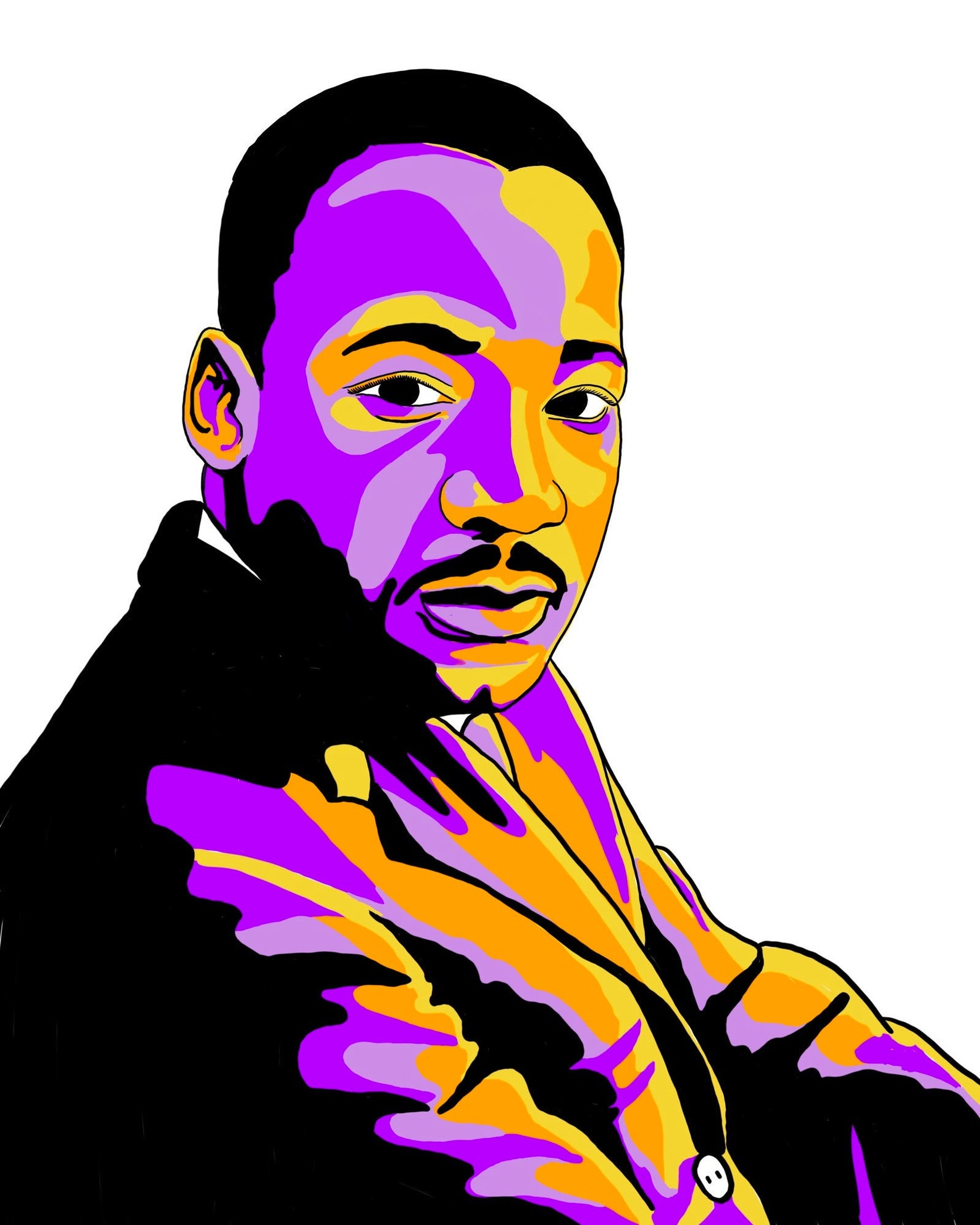 Dr. Martin Luther King Jr. Pop Art Portrait Print - Etsy