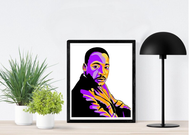 Dr. Martin Luther King Jr. Pop Art Portrait Print - Etsy