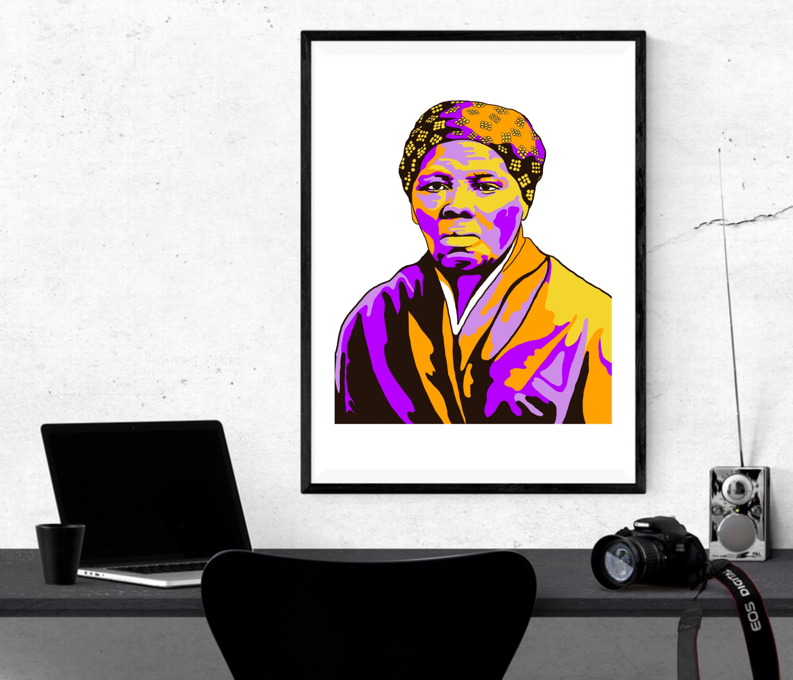 Harriet Tubman Pop Art Portrait Print - Social Activist, Abolitionist ...