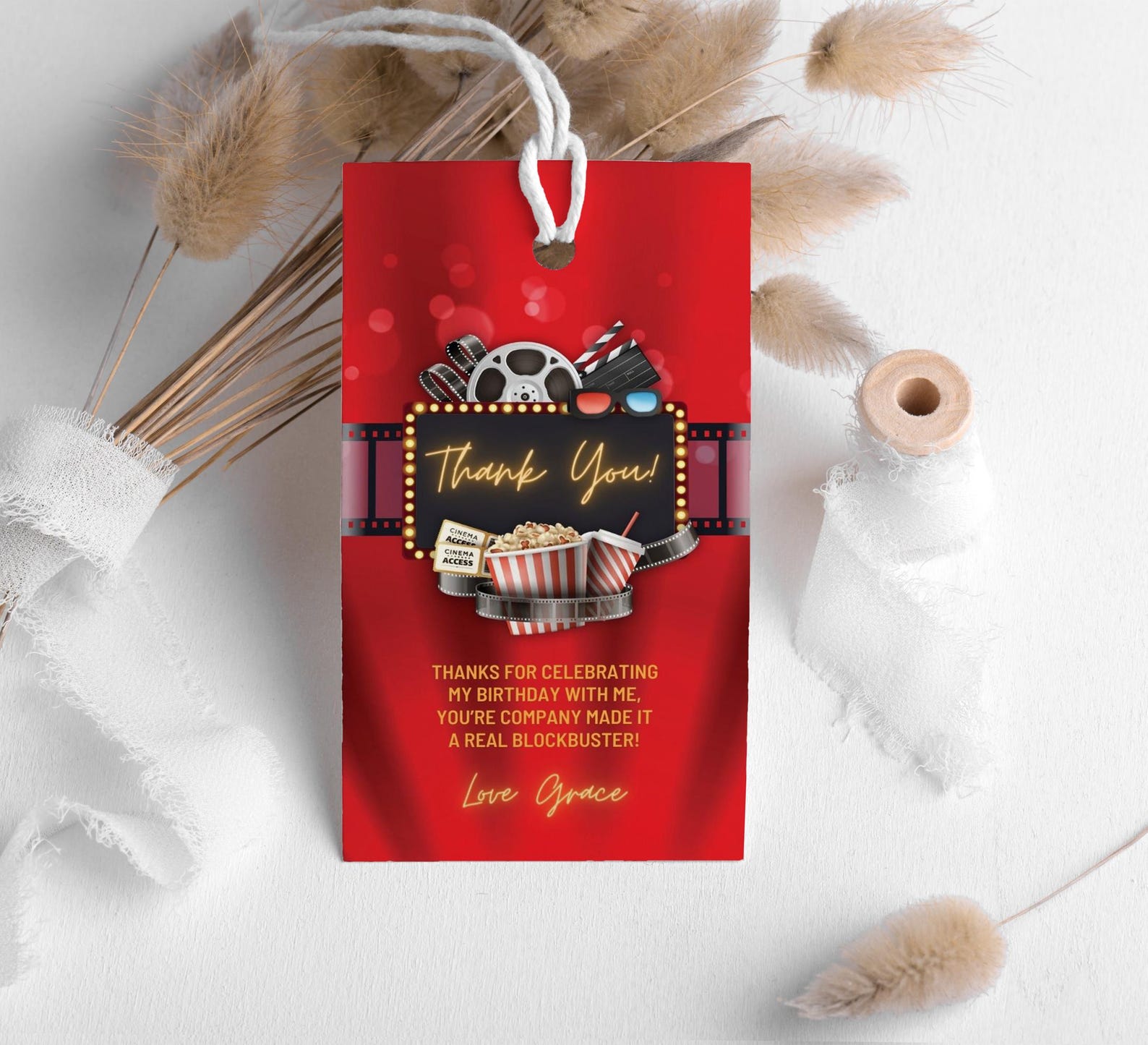 Animated Digital Movie Party Invitation With Sound Film Design Theatre ...