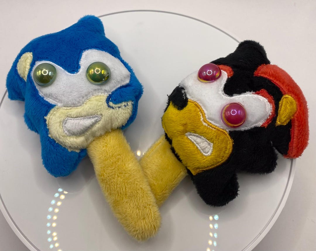 Sonic or Shadow Gumball Popsicle Plush! 5.5 Inches Long! Ready to Ship ...