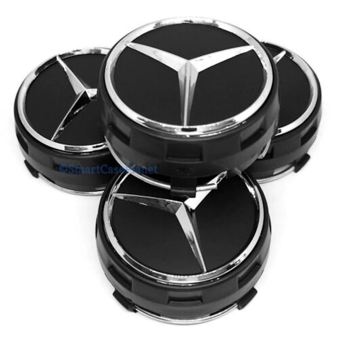 Set of 4 Black AMG Hub Covers for Mercedes Benz 75mm Wheels - Etsy