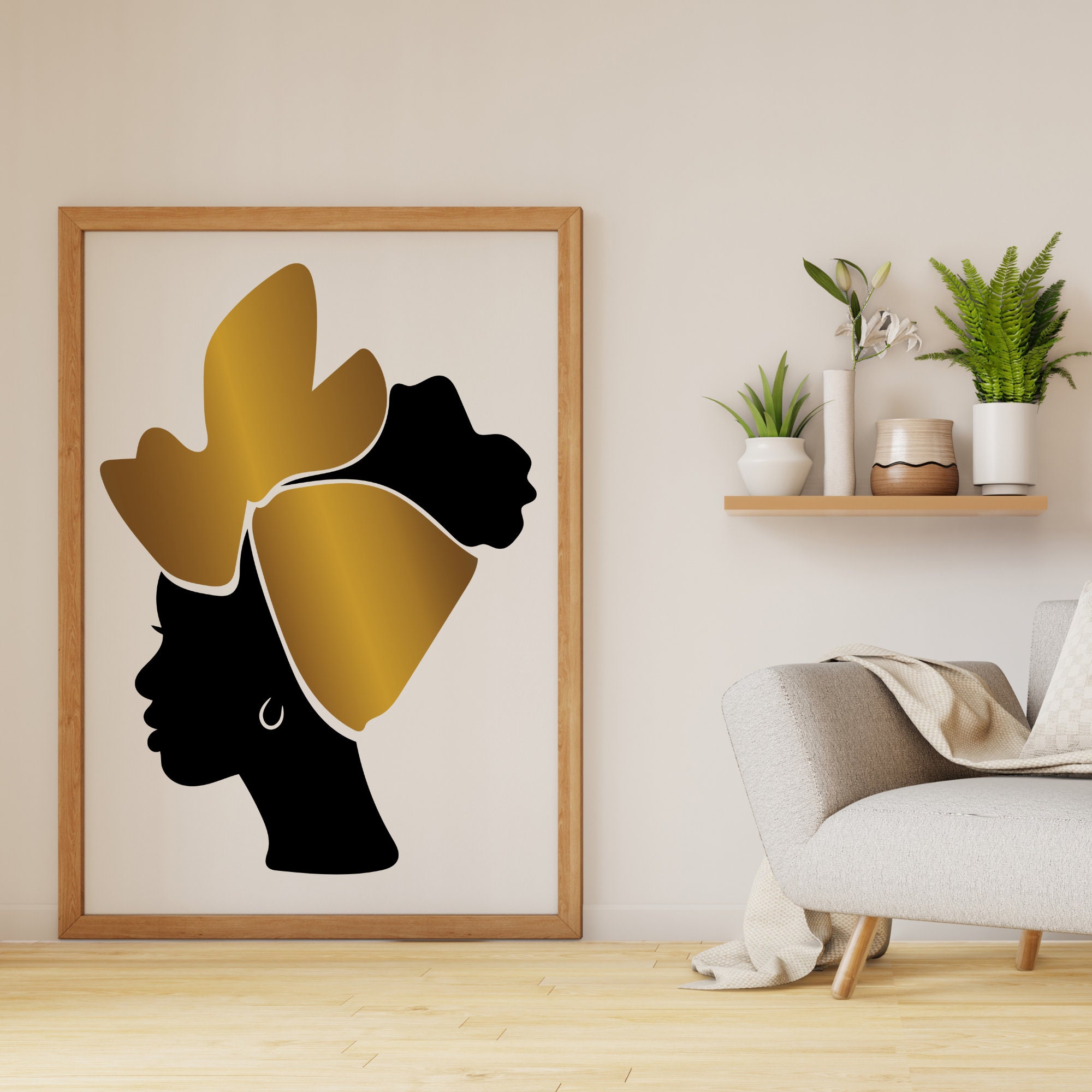 Afrocentric Printable Wall Art, Afrocentric Wall Art, African Woman ...