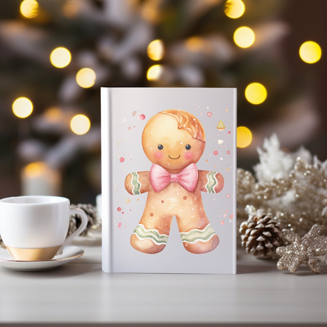 Pink Gingerbread PNG Clipart Bundle Pink Christmas Clipart Bundle ...