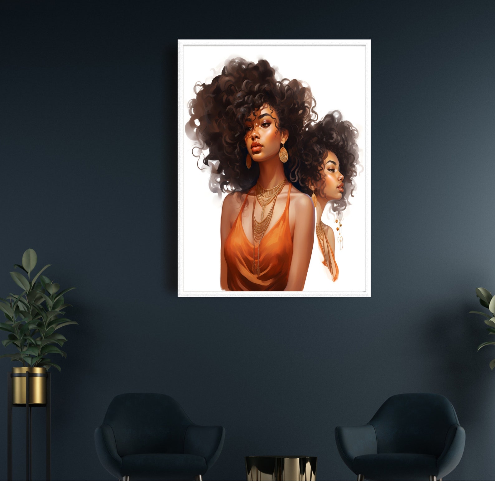 Black Woman Artwork, Lady Boss Printable, Modern Woman, Woman Art ...