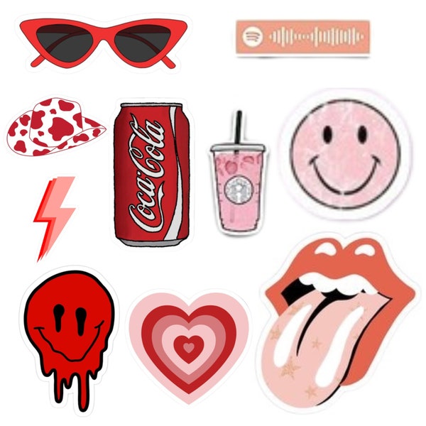 Preppy Printable Stickers - Etsy