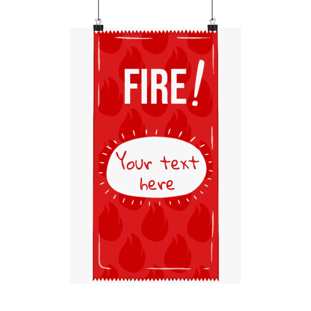 Customizable Fire Taco Bell Sauce Packet Matte Poster - Etsy