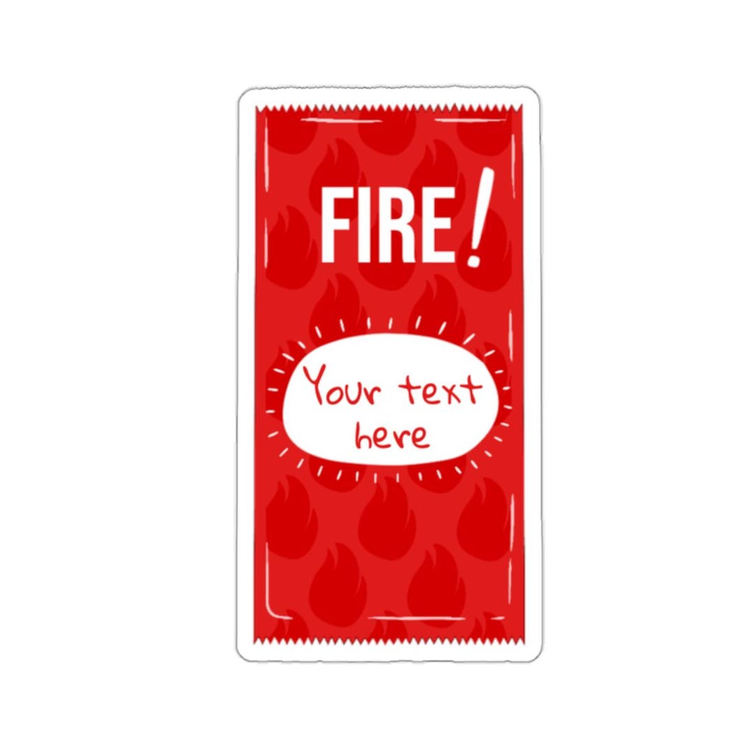 Customizable Fire Taco Bell Sauce Packet Kiss Cut Sticker - Etsy
