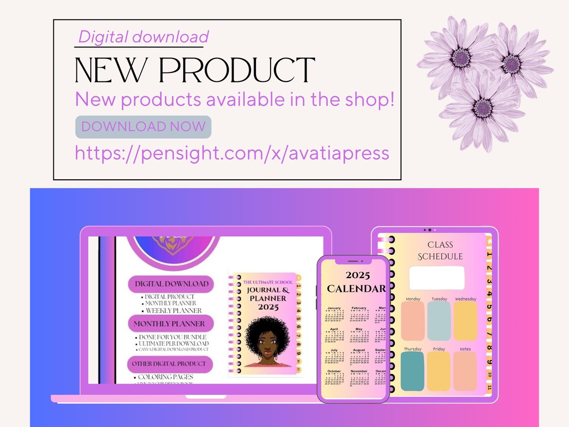 The Ultimate School Journal & Planner Digital Download Product - Etsy