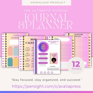 The Ultimate School Journal & Planner Digital Download Product - Etsy