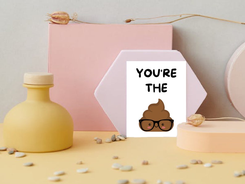Goofy Poop Card for Any Occasion Funny and Nerdy Greeting Card for ...