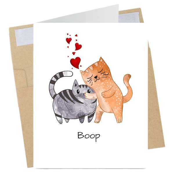 Cat Love Card - Etsy