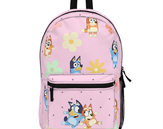 Bluey and Bingo: Light Pink Flower Backpack - Etsy