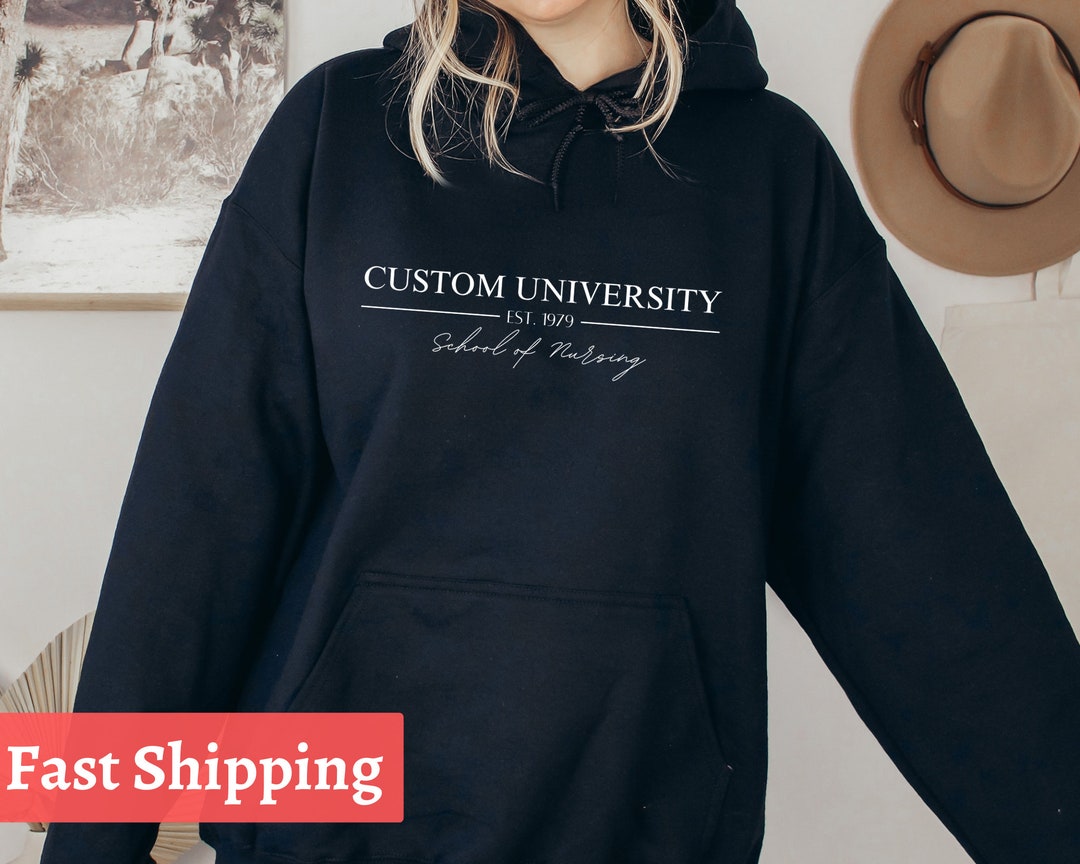 Custom College Hoodie, Personalized School Hoodie, College Program ...