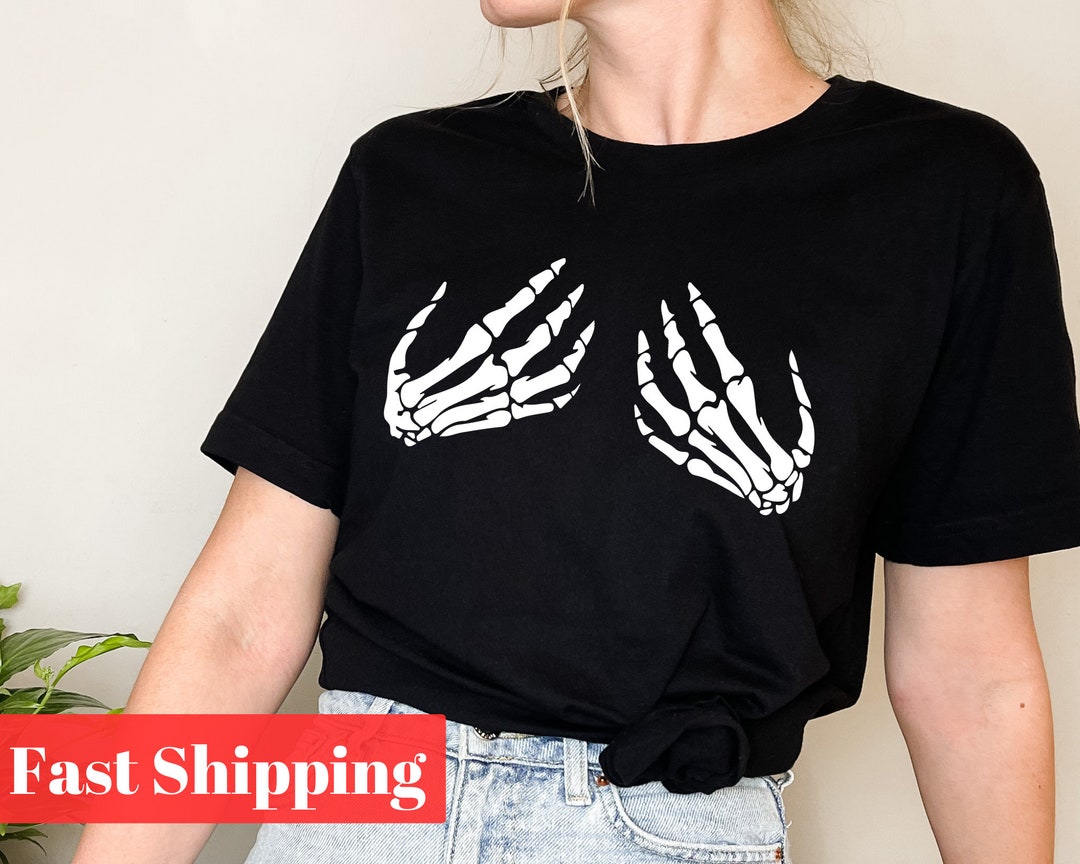 Skeleton Hands Shirt, Halloween Skeleton Shirt, Fall Shirt, Halloween ...