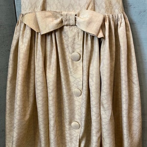 1960 Champaign Silk Dress up Dress, - Etsy