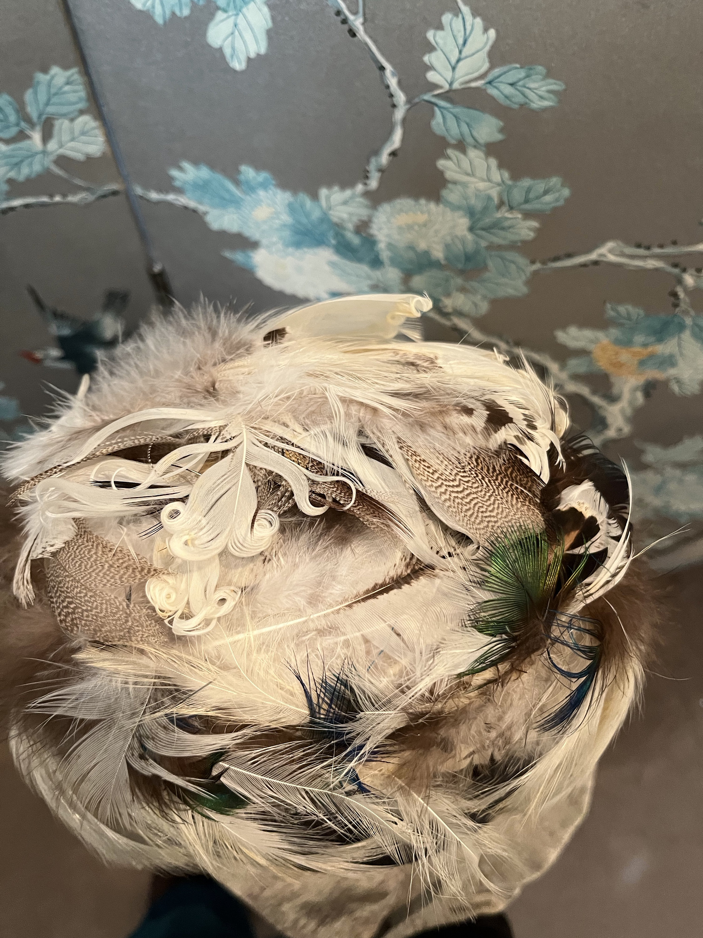 1960 Aigrette Feathered Hat, Swan Lake Chapeau - Etsy