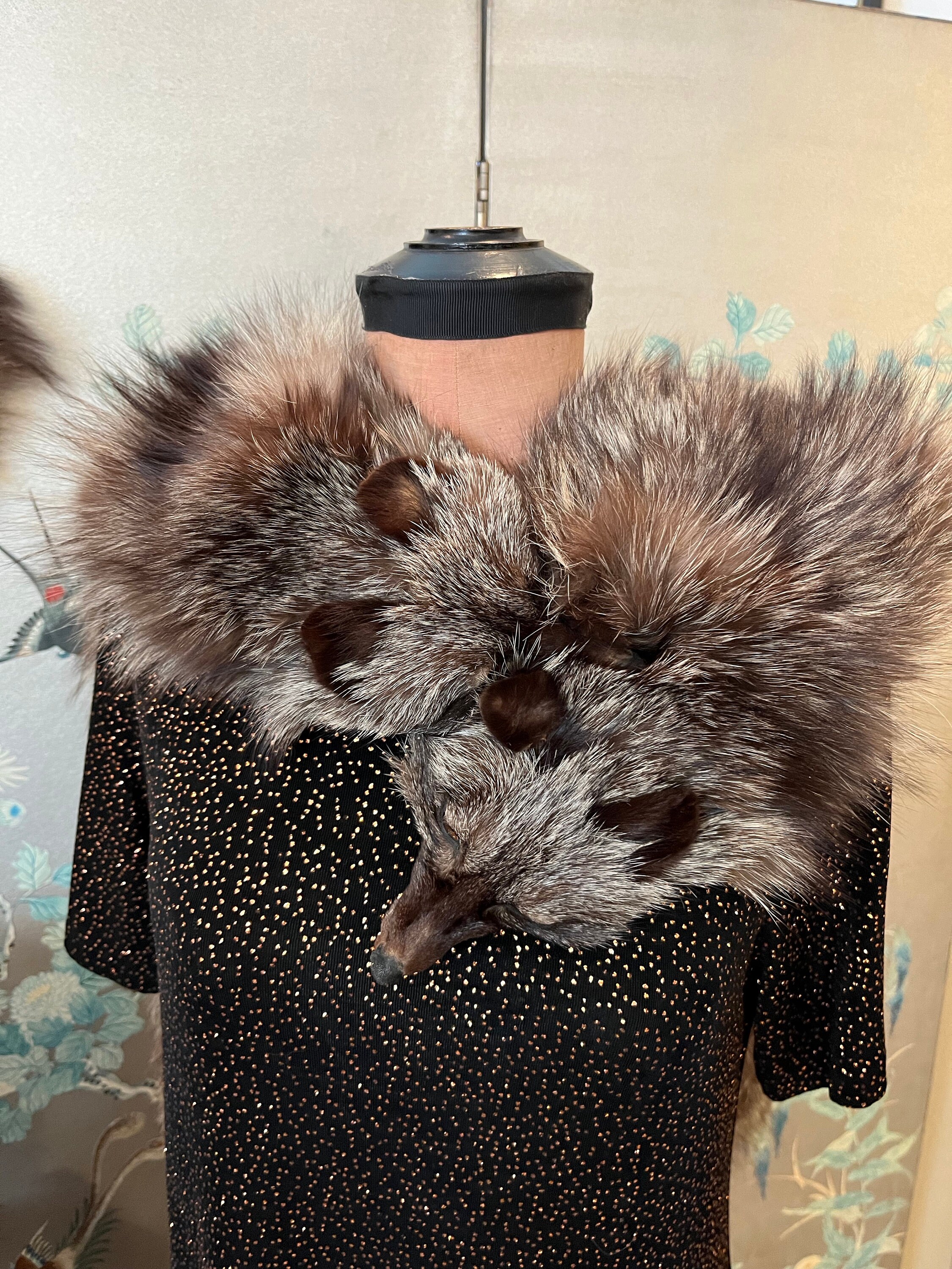 1940 Vintage, Silver Fox, Full Body, Stole; Two Separate Pieces. - Etsy