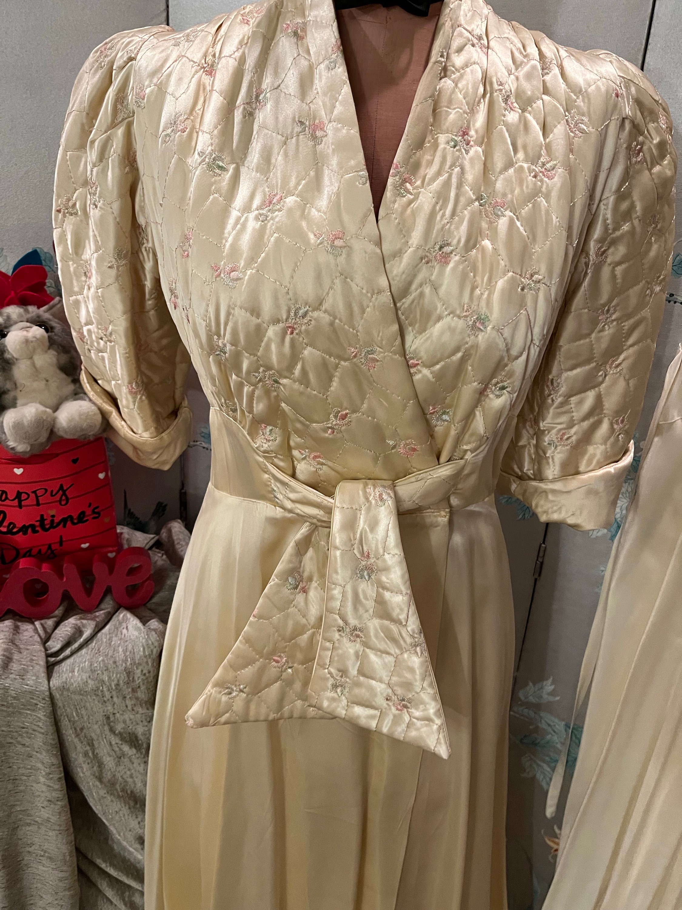 1930, Vintage Nightgown and Robe - Etsy
