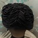 1960, Miss Ruth, Black Silk, Tufted Turban - Etsy