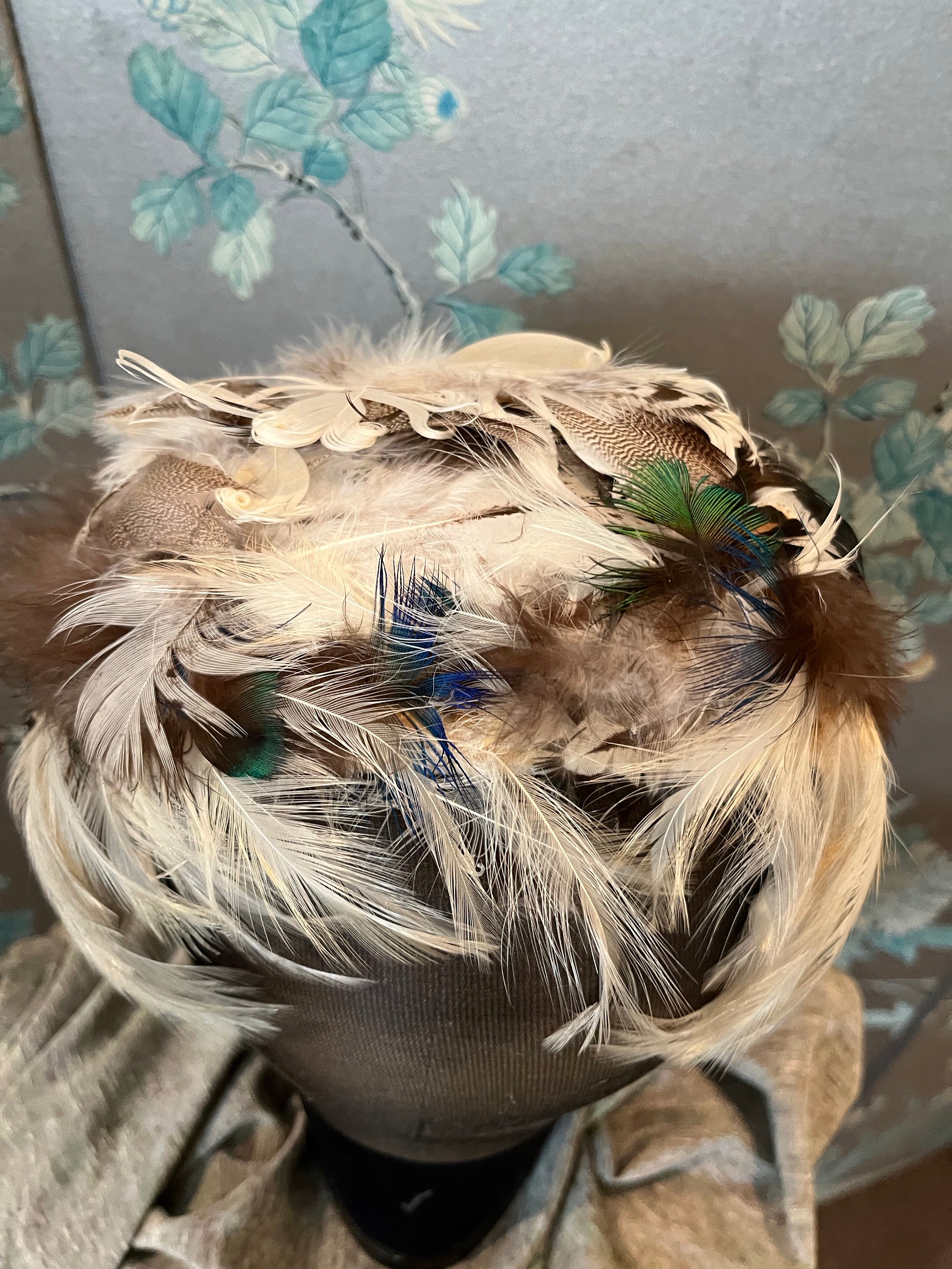 1960 Aigrette Feathered Hat, Swan Lake Chapeau - Etsy