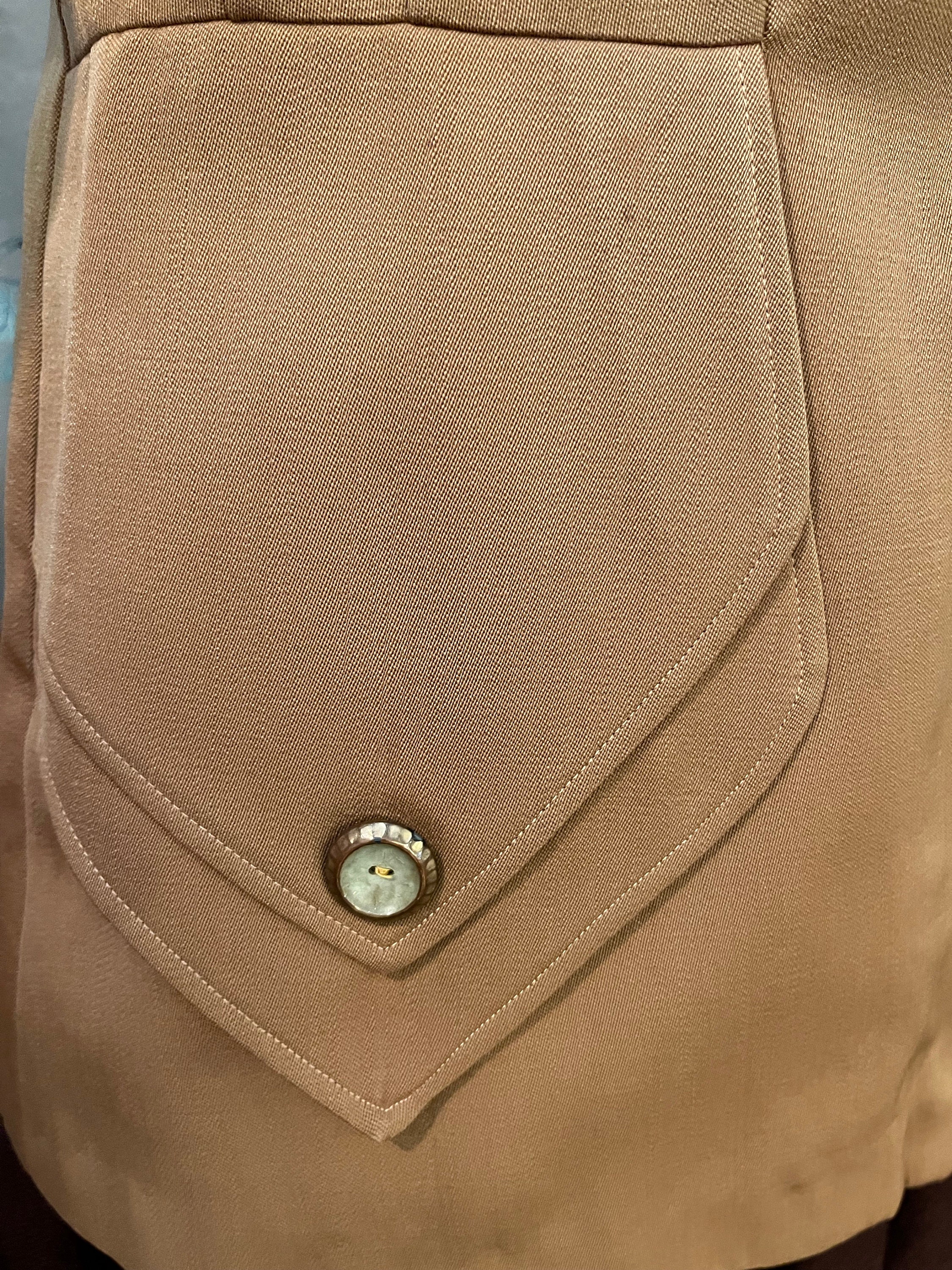 1940, Woman’s Wool Gabardine Jacket - Etsy