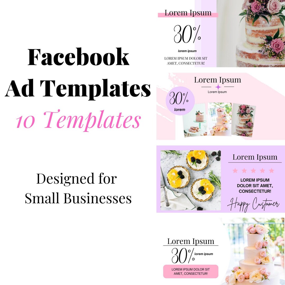 Facebook Ad Template, Advertising Templates for Businesses, Canva ...