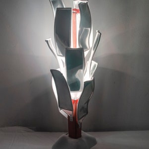 RGB Sculpture Lamp Made From Recycled Materials - Etsy