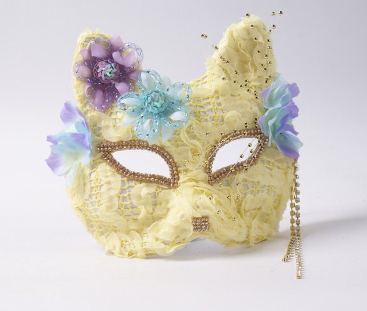 Pink Fox Mask Tassel Maskmasquerade Party Maskbeautiful - Etsy