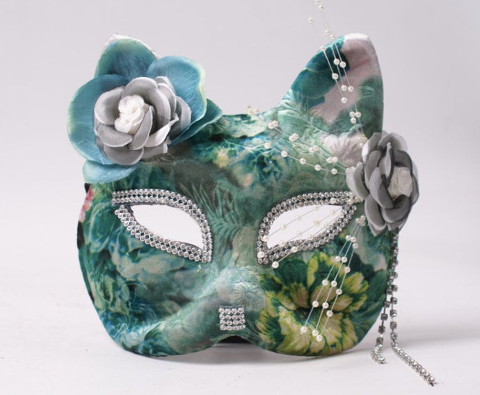 Pink Fox Mask Tassel Maskmasquerade Party Maskbeautiful - Etsy