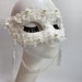 Pearl Mask,white Lace Mask,tassel Mask,masquerade Party Mask,beautiful ...