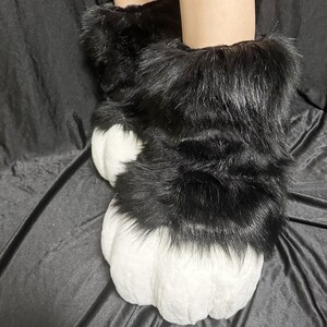 Custom Fursuit Feet Furry Shoes Paw Cosplay Slipper Straight Boots ...