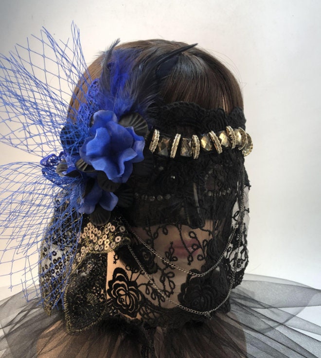 Full Face Lace Mask,masquerade Party Mask,beautiful Mask,court Ball ...
