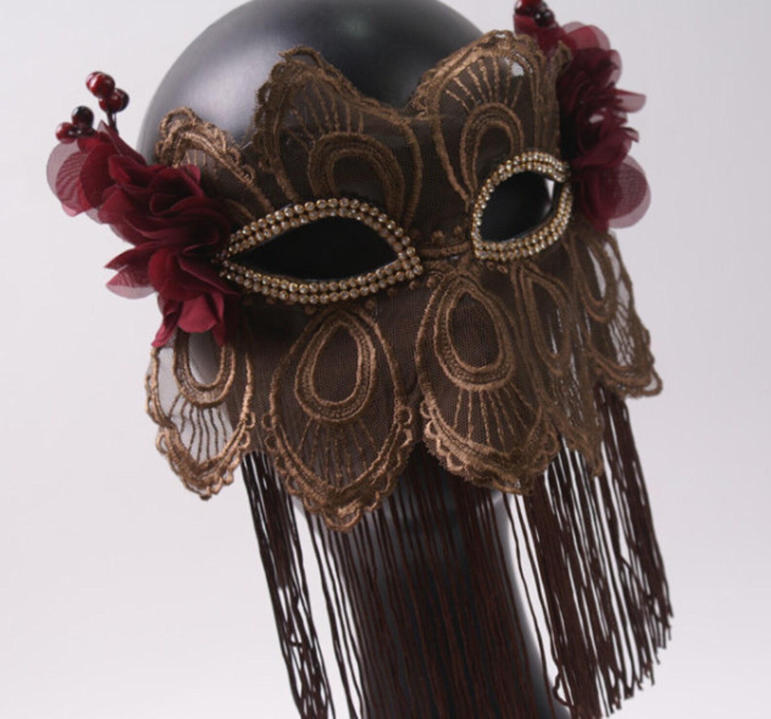 Full Face Mask,lace Mask,tassel Mask,masquerade Party Mask,beautiful ...