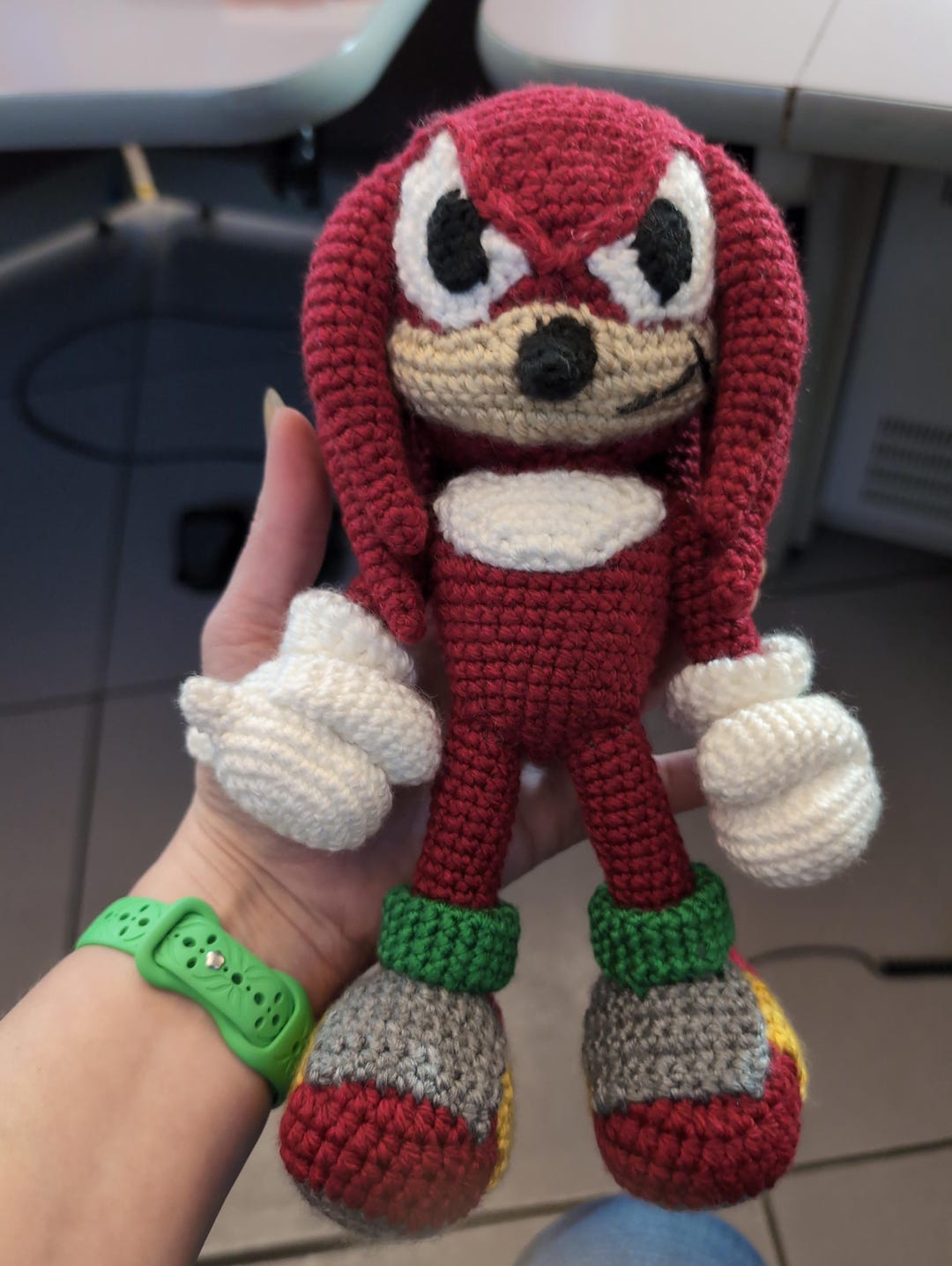 Red Echidna Classic Knuckles Inspired Amigurumi - Etsy
