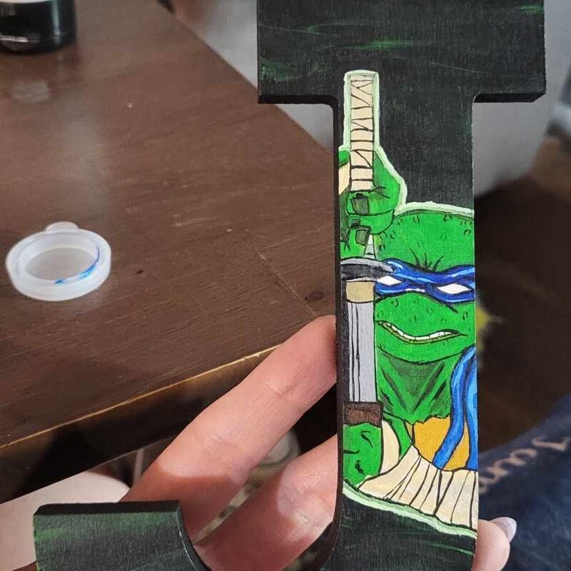 Painted Wood Letters - Etsy