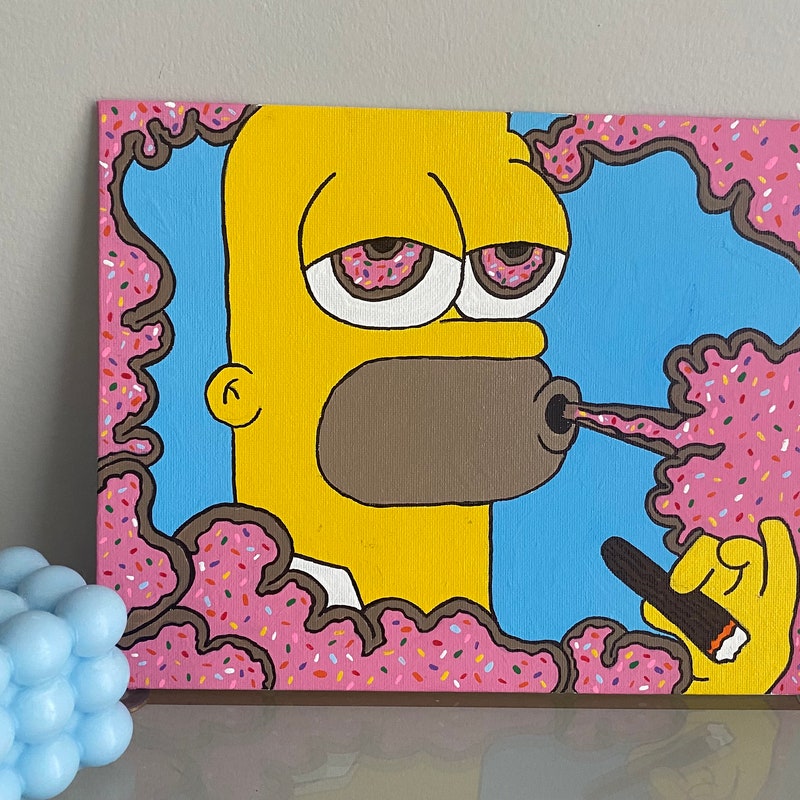 The Simpsons Painting - Etsy