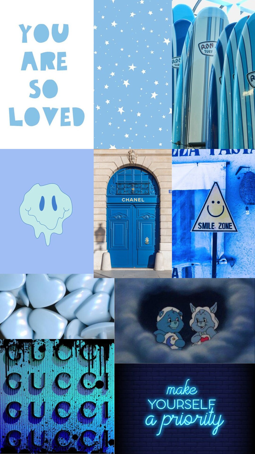 Blue Collage Kit- Digital Download Pack 50 Prints - Etsy UK