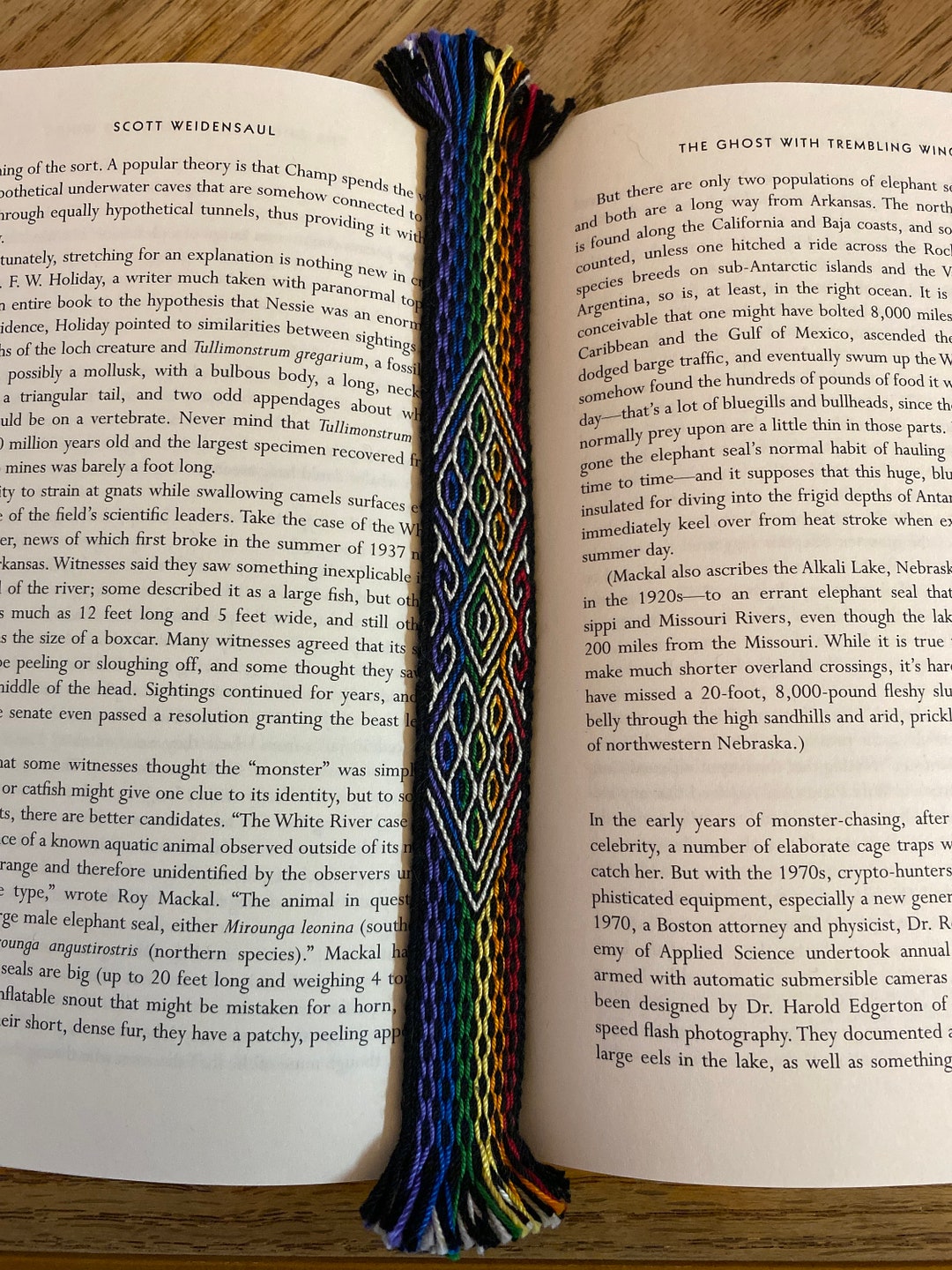 Handwoven Rainbow Bookmark Handmade Geometric Woven Placekeeper - Etsy